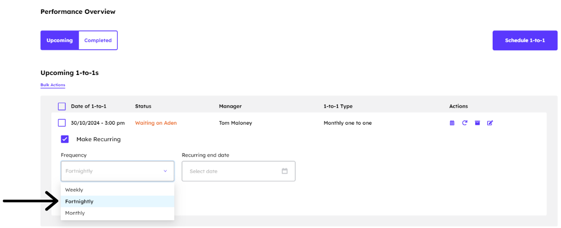 User Guide: Editing Recurring Frequency, Archiving, and Deleting Reviews – Prosper