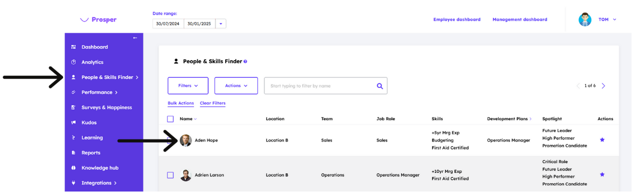 User Guide: Manager Mapping in the People & Skills Finder – Prosper